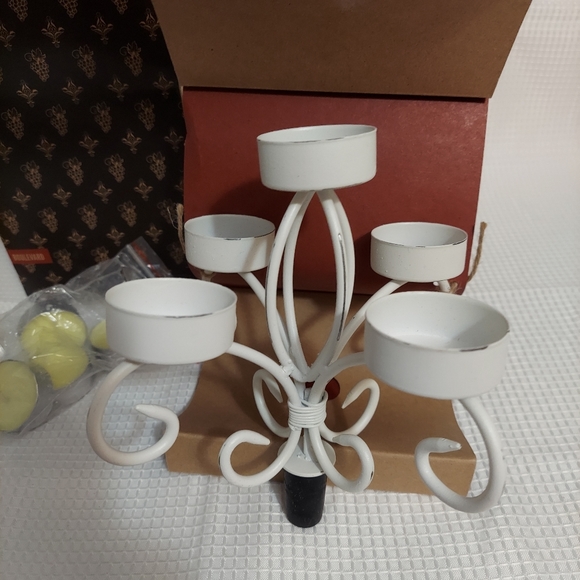 Boulevard Twine | Accents | Wine Bottle Tea Light Candelabra Candle ...